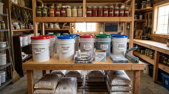 Pantry Storage Ideas for Long-Term Food Storage & Preparedness